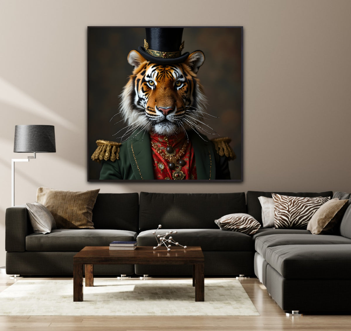 Tiger Aristocracy | Tiger In Clothing Art – LeahJustyceArtGallery